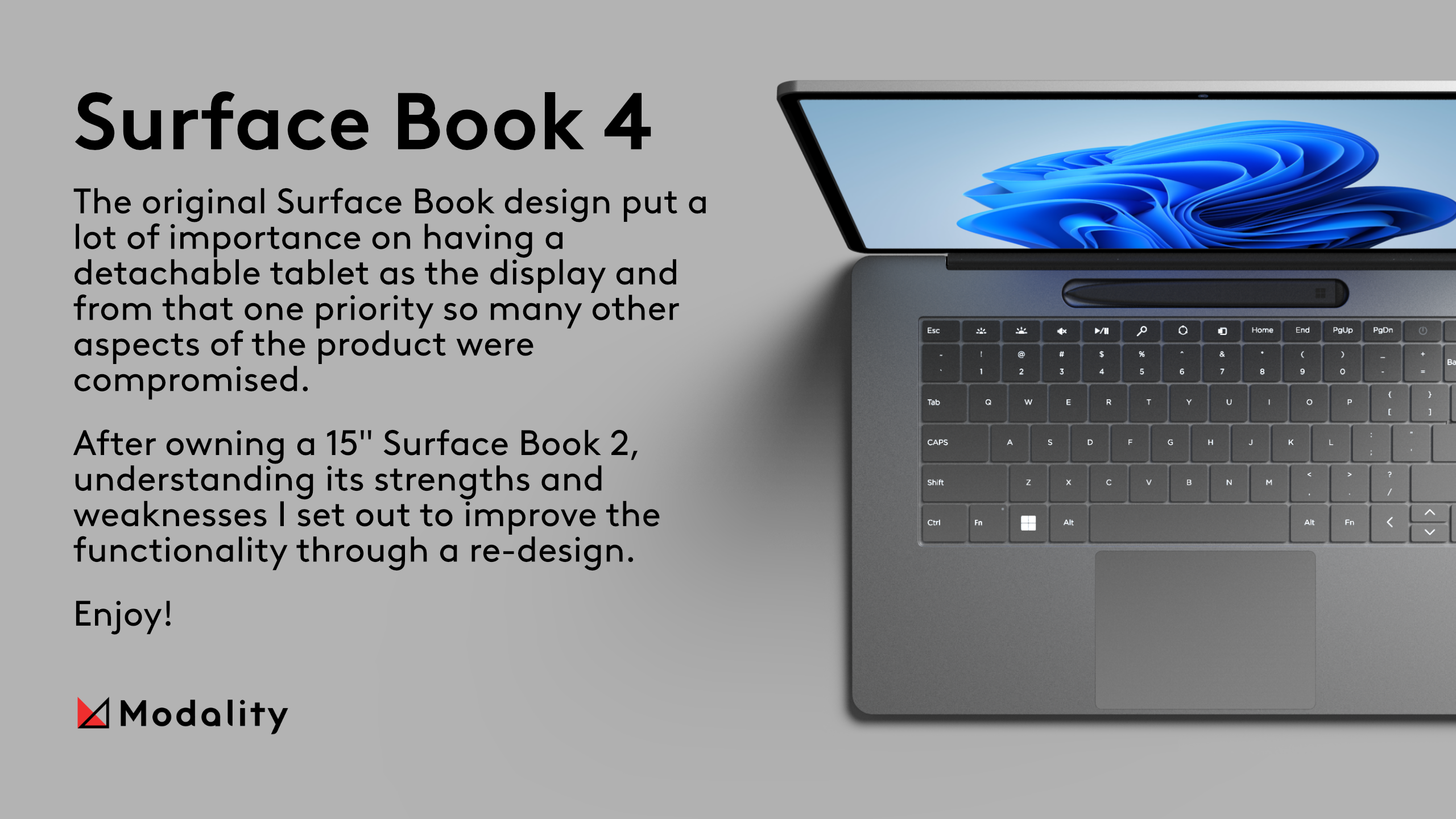 Surface Book 4 – Modality